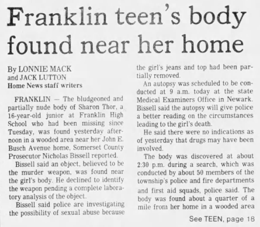 The Murdered Sharon Marie Thor – The Lost & The Taken